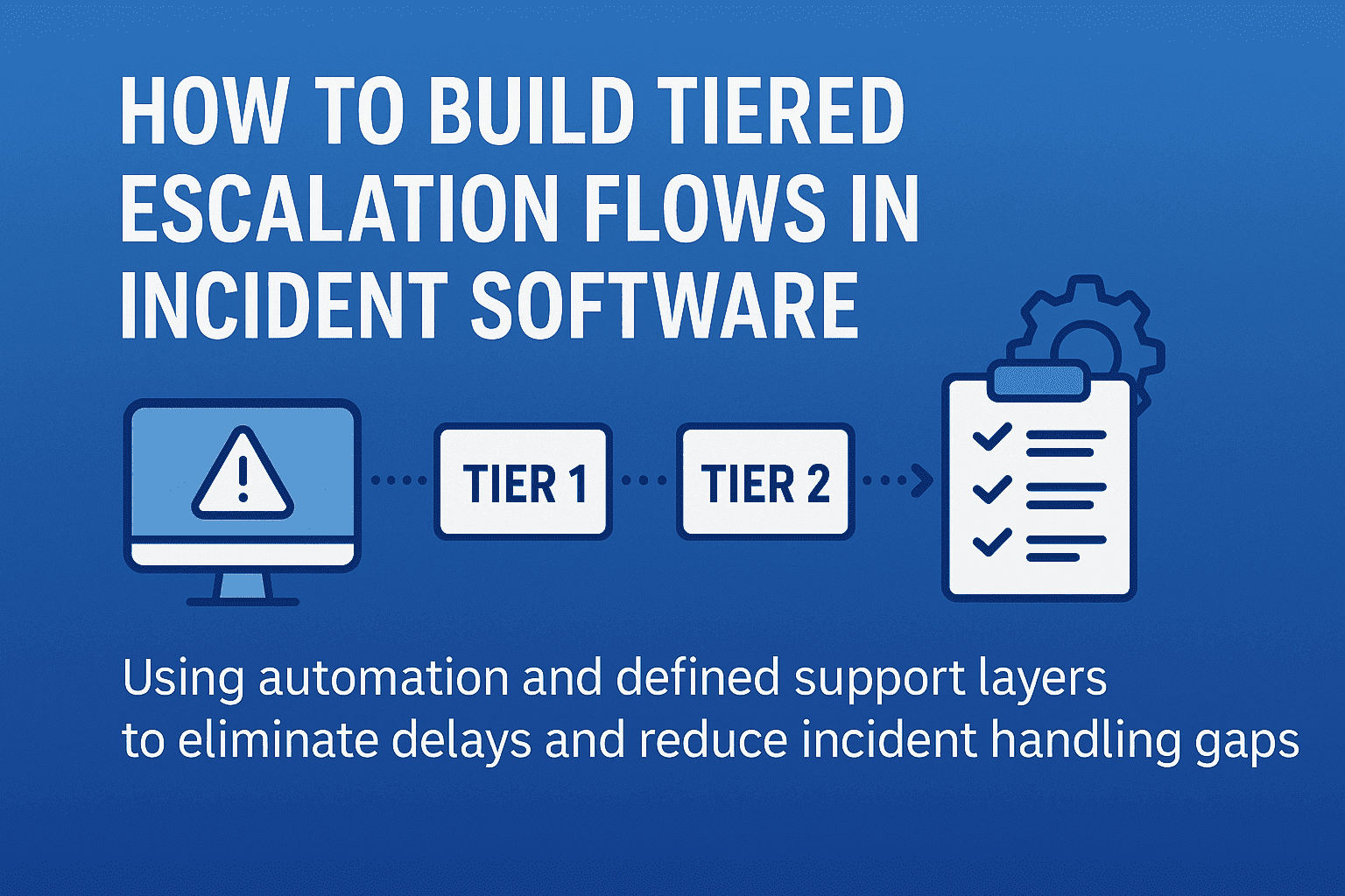 Tier 1-3 Escalation Flows with Incident Management Software